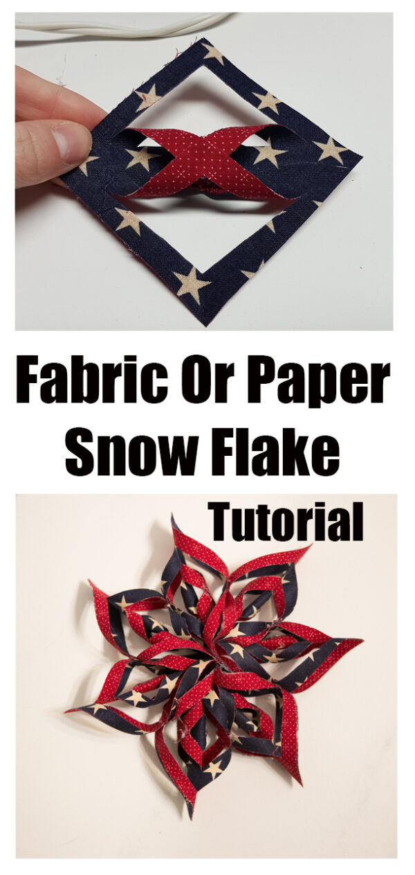 Fabric Snow Flake tutorial | Charmed By Ashley