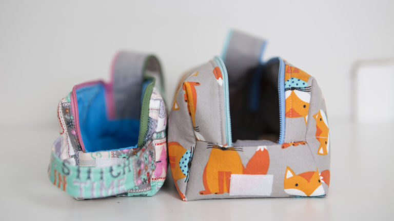 Double zipper box pouch | Charmed By Ashley